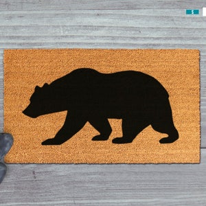 Bear Doormat, Bear Door Mat, Bear Welcome Mat, Doormat, Door Mat ...