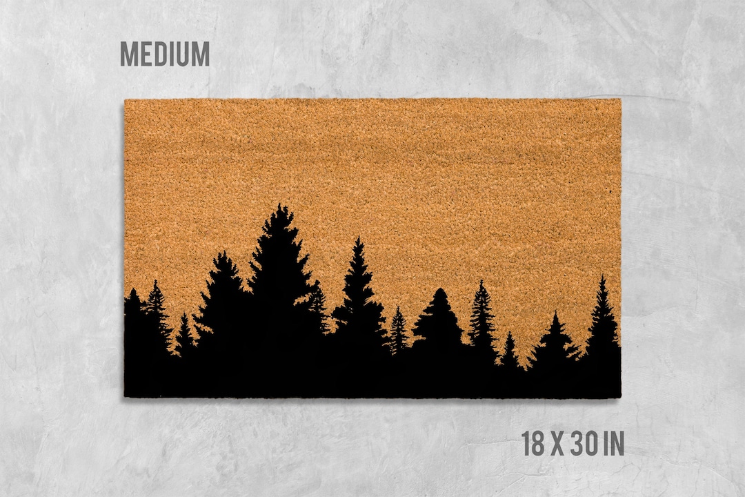 Treeline Doormat, Tree Line Doormat, Forest Doormat, Forest Door Mat ...