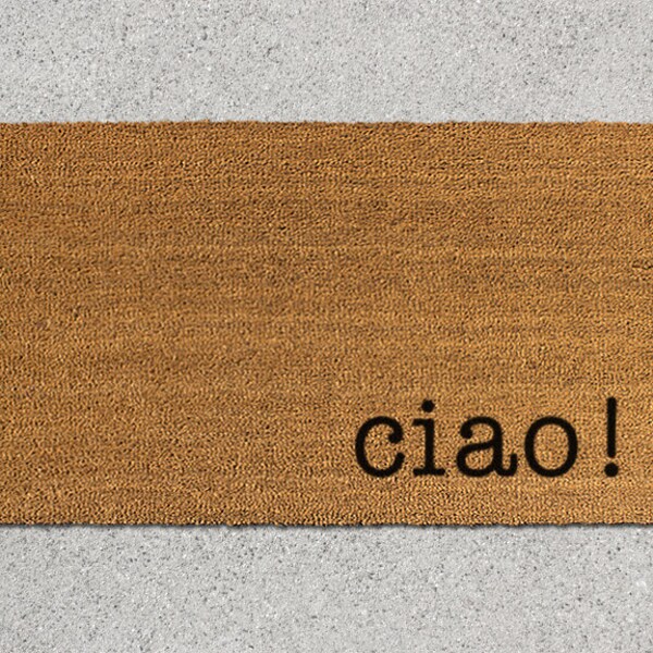 Ciao Doormat - Etsy
