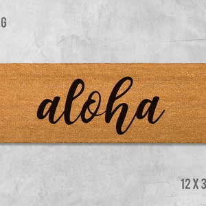 Aloha Doormat, Aloha Door Mat, Funny Doormat, Housewarming Gift ...