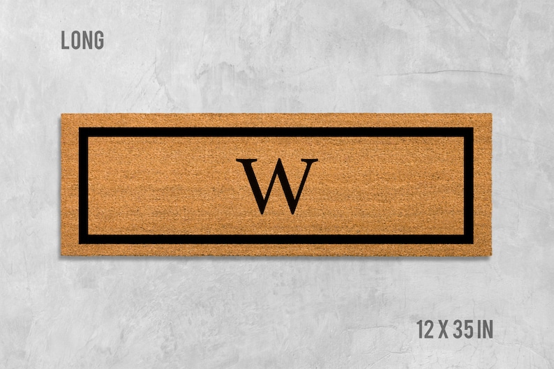 Custom Initial Doormat Custom Family Doormat Custom Last | Etsy