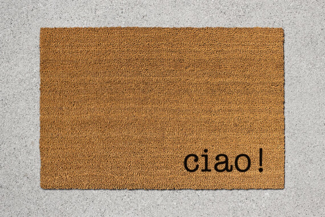 Ciao Doormat Ciao Door Mat Ciao Welcome Mat Doormat Door | Etsy