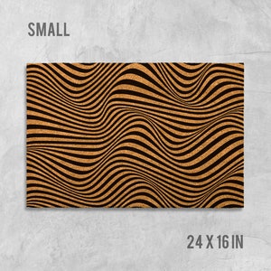 Op Art Waves Doormat Op Art Doormat Optical Illusion - Etsy