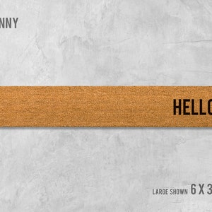 Hello Skinny Doormat, Hello Door Mat, Hello Welcome Mat, Hello Doormat ...