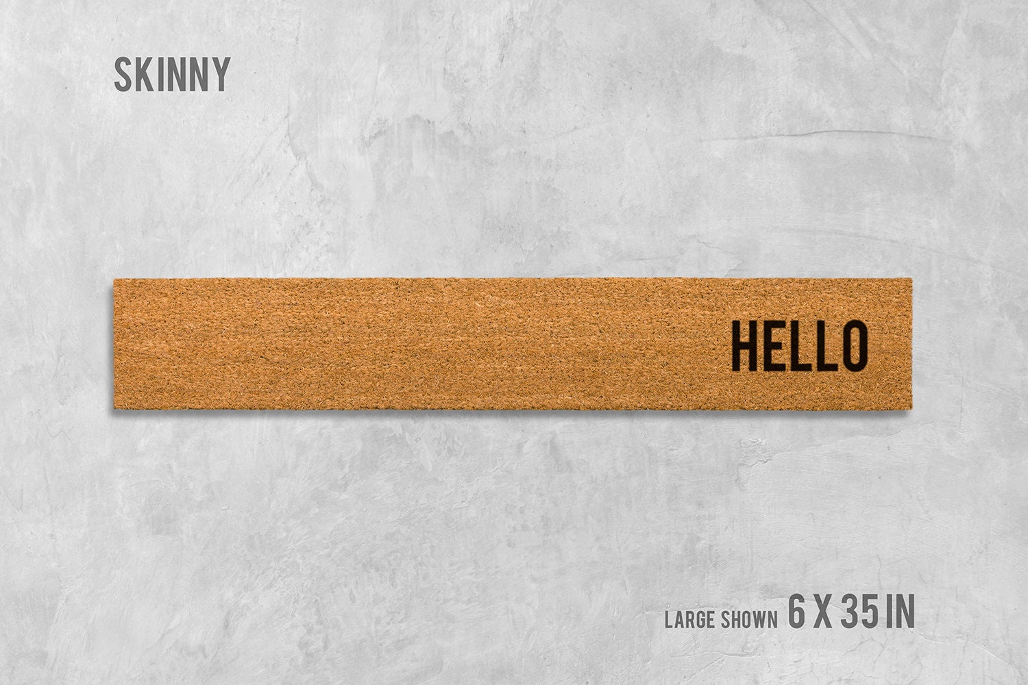 Hello Skinny Doormat, Hello Door Mat, Hello Welcome Mat, Hello Doormat ...