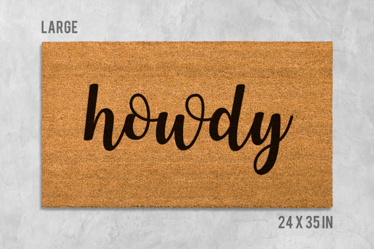 Howdy Doormat Howdy Door Mat Howdy Welcome Mat Howdy Mat | Etsy