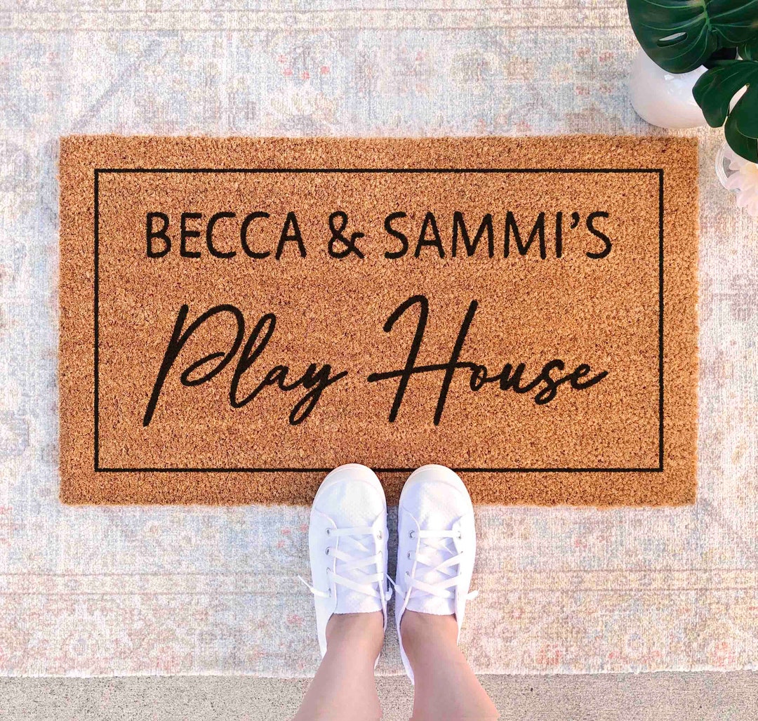 Doormat for Kids Welcome Mat for Kids Doormat Playhouse Decor Playhouse ...