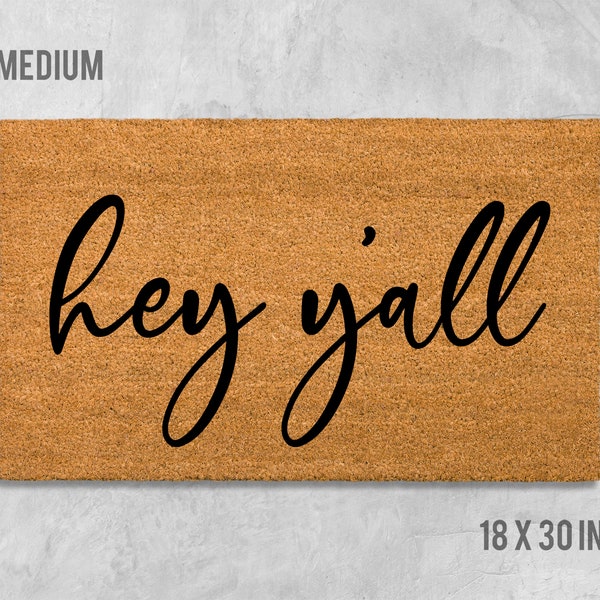 Hey Yall Mat - Etsy