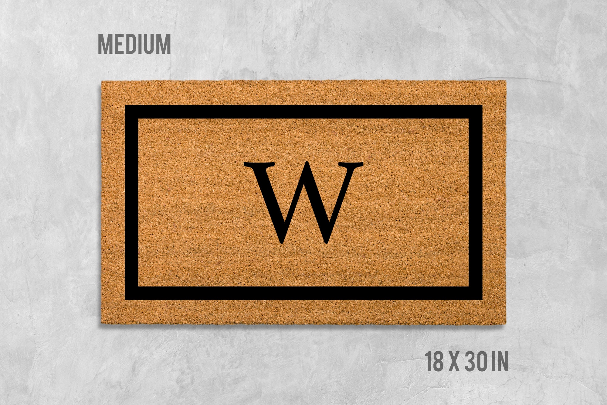 Custom Initial Doormat Custom Family Doormat Custom Last | Etsy