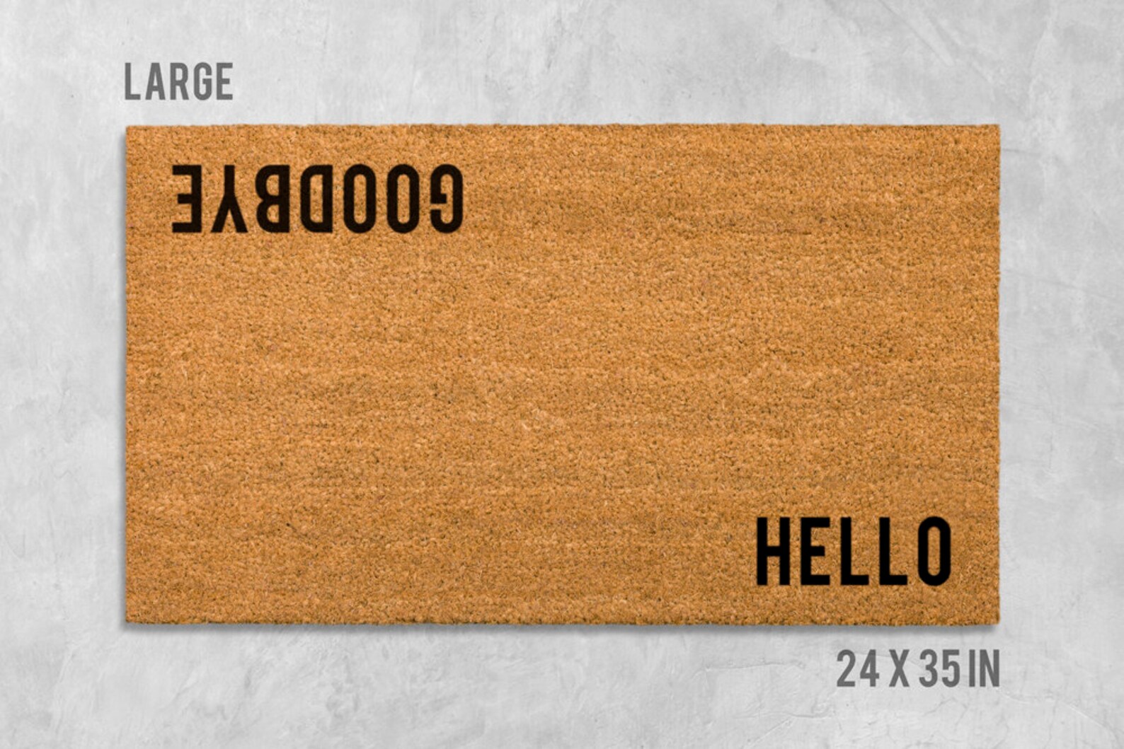 Hello Goodbye Doormat Hello Doormat Hello Goodbye Door Mat - Etsy