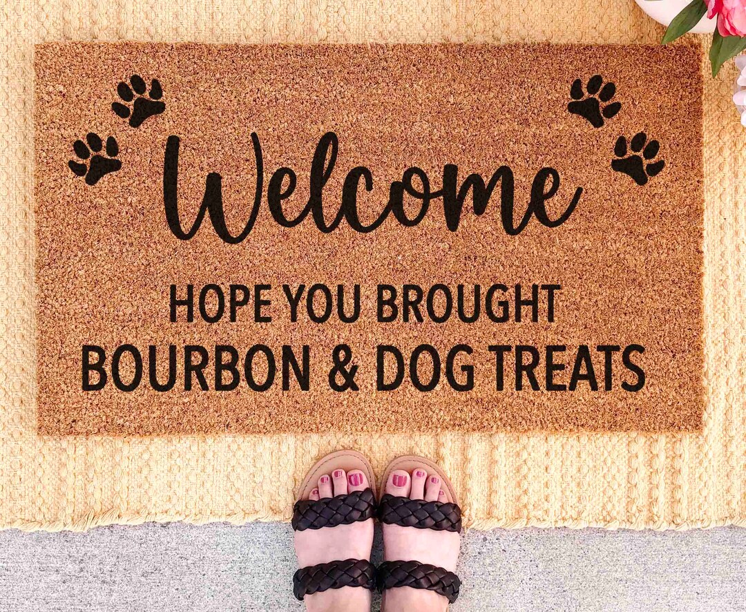 Dog Gift for Dog Owner Doormat Custom Doormat Funny Doormat Dog Door ...