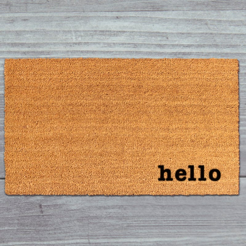 Hello Doormat - Etsy