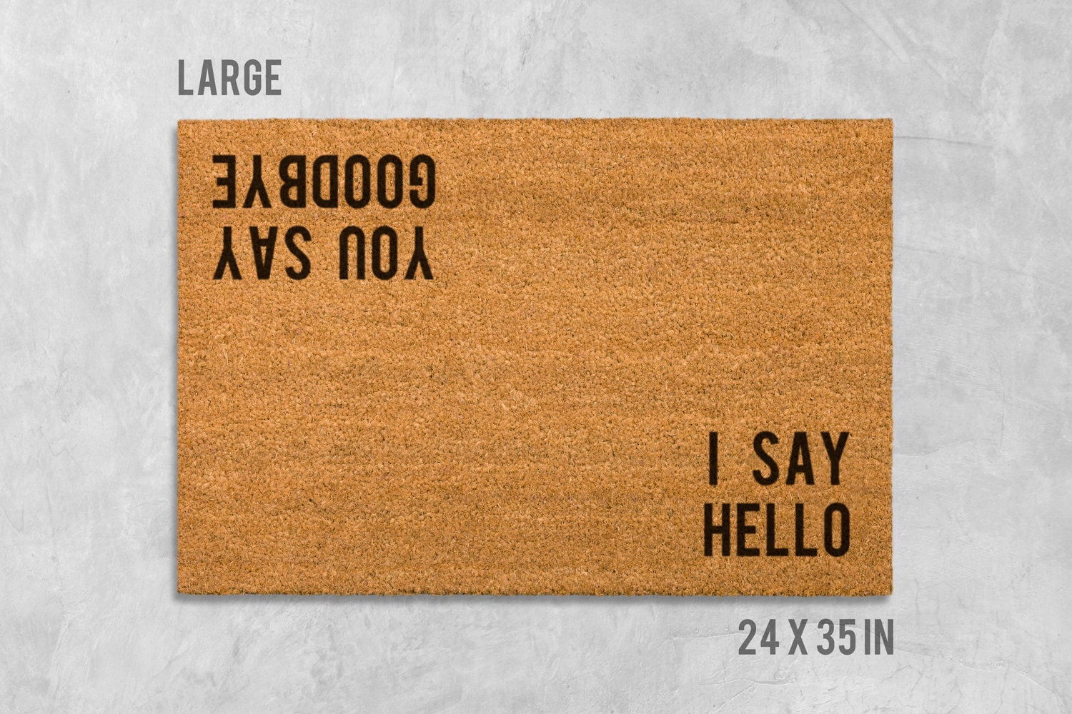 Hello Goodbye Doormat Hello Doormat Hello Goodbye Door Mat - Etsy