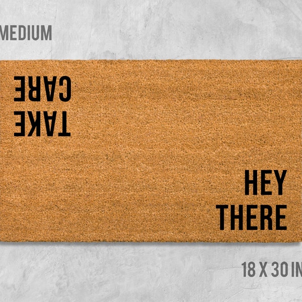 Hello Goodbye Mat - Etsy