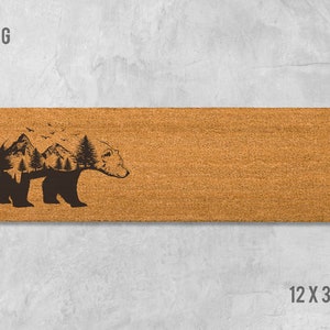 Bear Doormat, Bear Door Mat, Bear Welcome Mat, Doormat, Door Mat ...