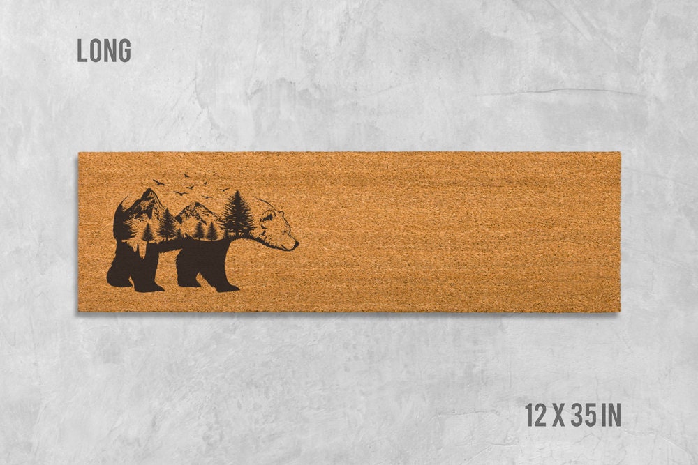 Bear Doormat Bear Door Mat Bear Welcome Mat Doormat Door - Etsy