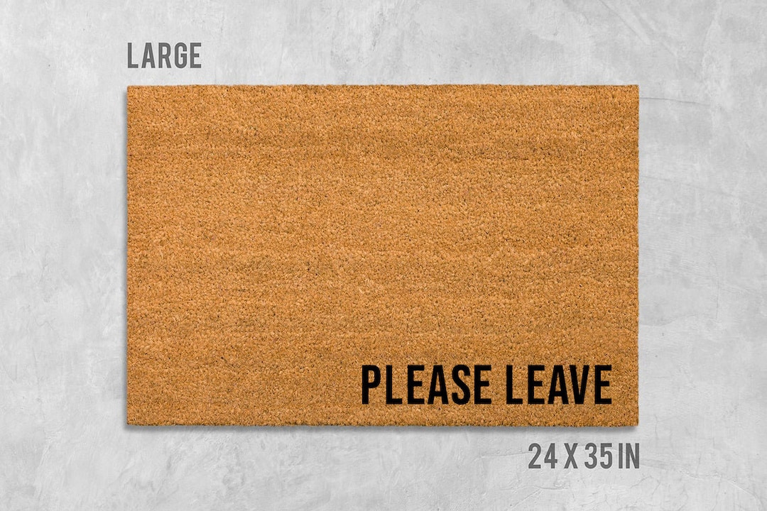 Please Leave Doormat, Please Leave Door Mat, Funny Doormat ...