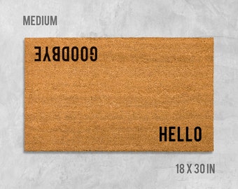 Hello Goodbye Mat | Etsy