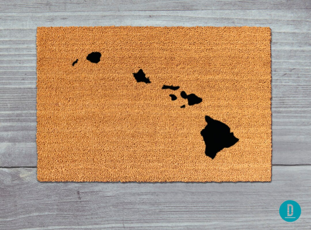 Hawaii Doormat, Hawaii Door Mat, Hawaii Welcome Mat, Hawaii State ...