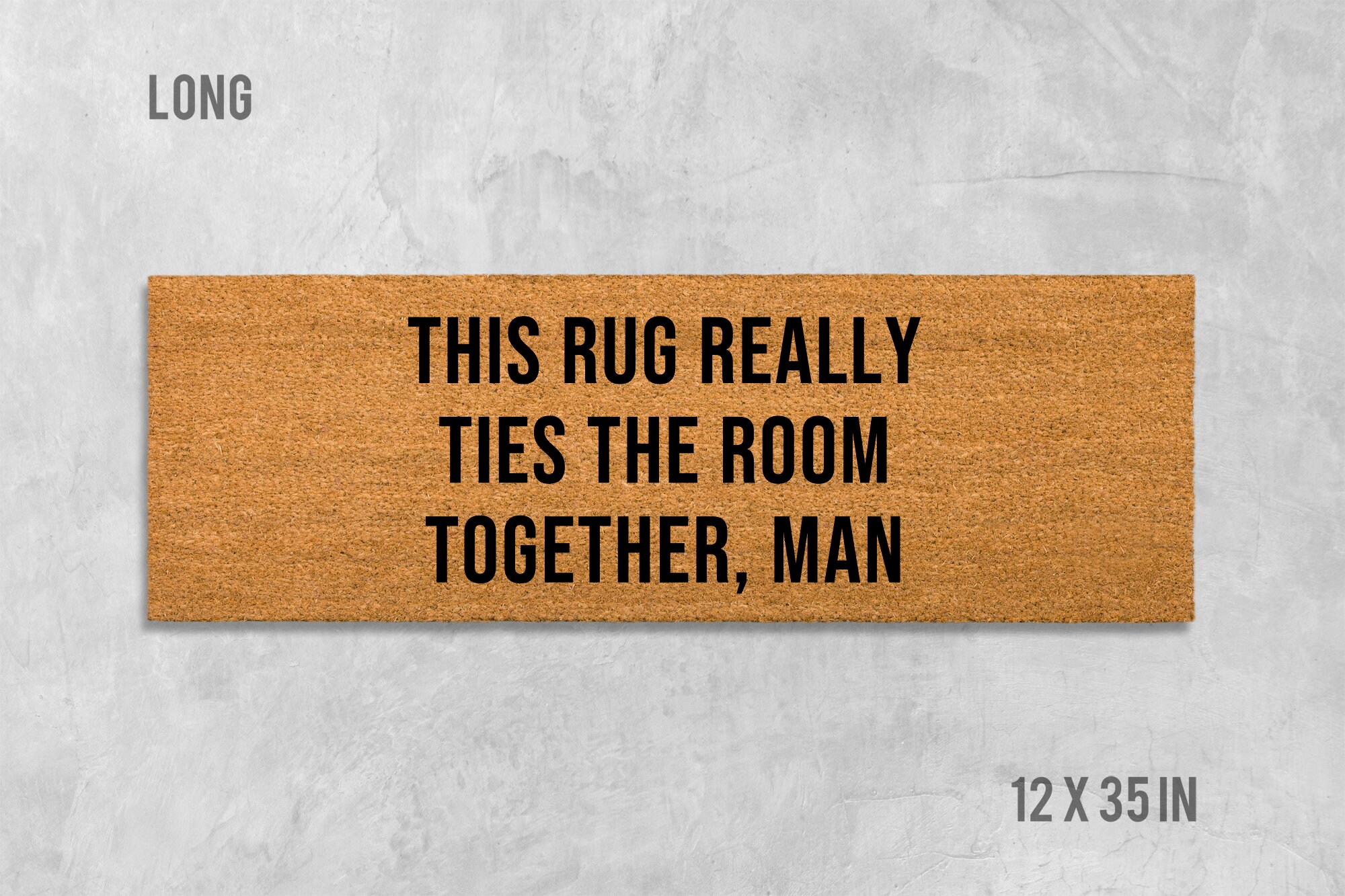 This Rug Really Ties the Room Together Man Doormat Funny - Etsy