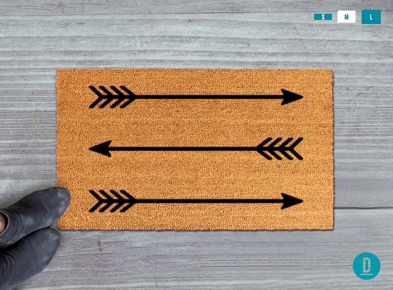 Arrow Doormat Arrow Door Mat Arrow Welcome Mat Doormat - Etsy