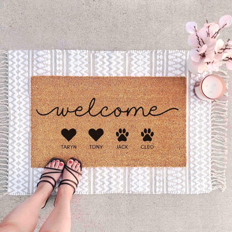 Custom Dog Coir Mat - Etsy