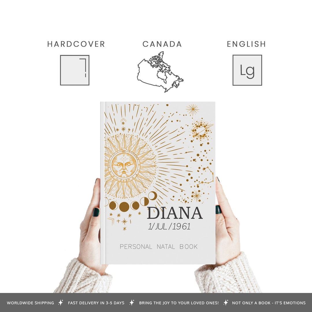 Personalized Natal Chart Book: Custom Astrology Gift, Hardcover - Etsy