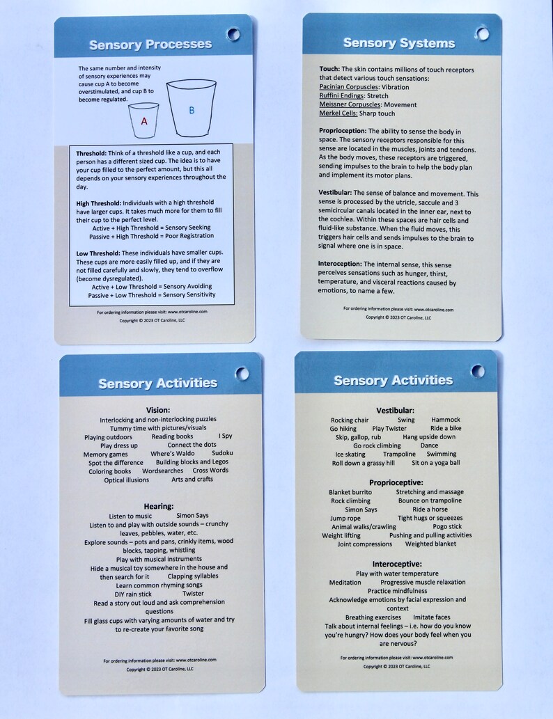 Sensory Expansion / Pediatric Pocket Guide for Occupational Therapists ...
