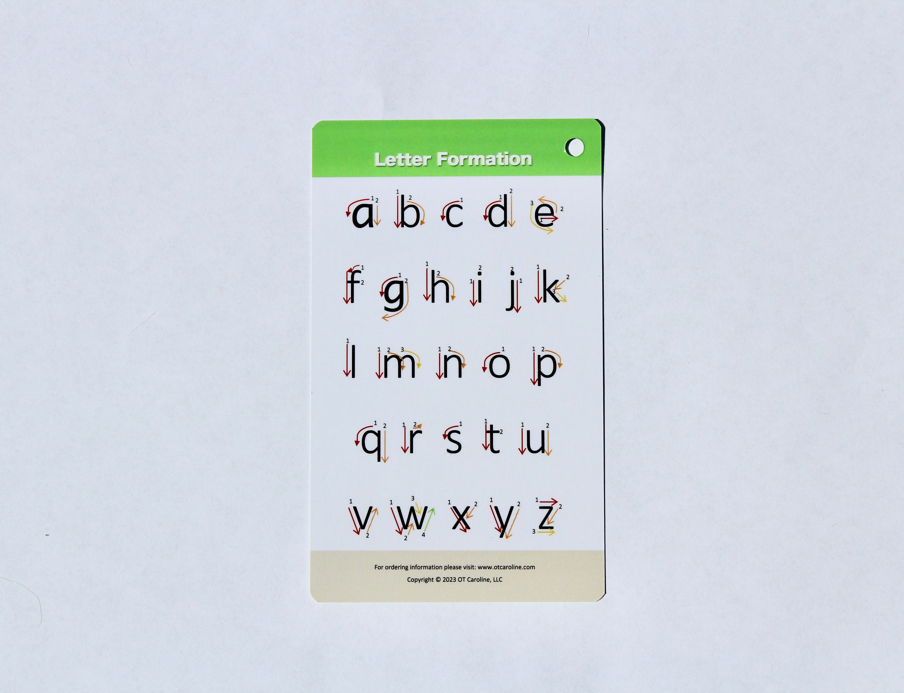 Letter Formation Expansion / Pediatric Pocket Guide for Occupational ...