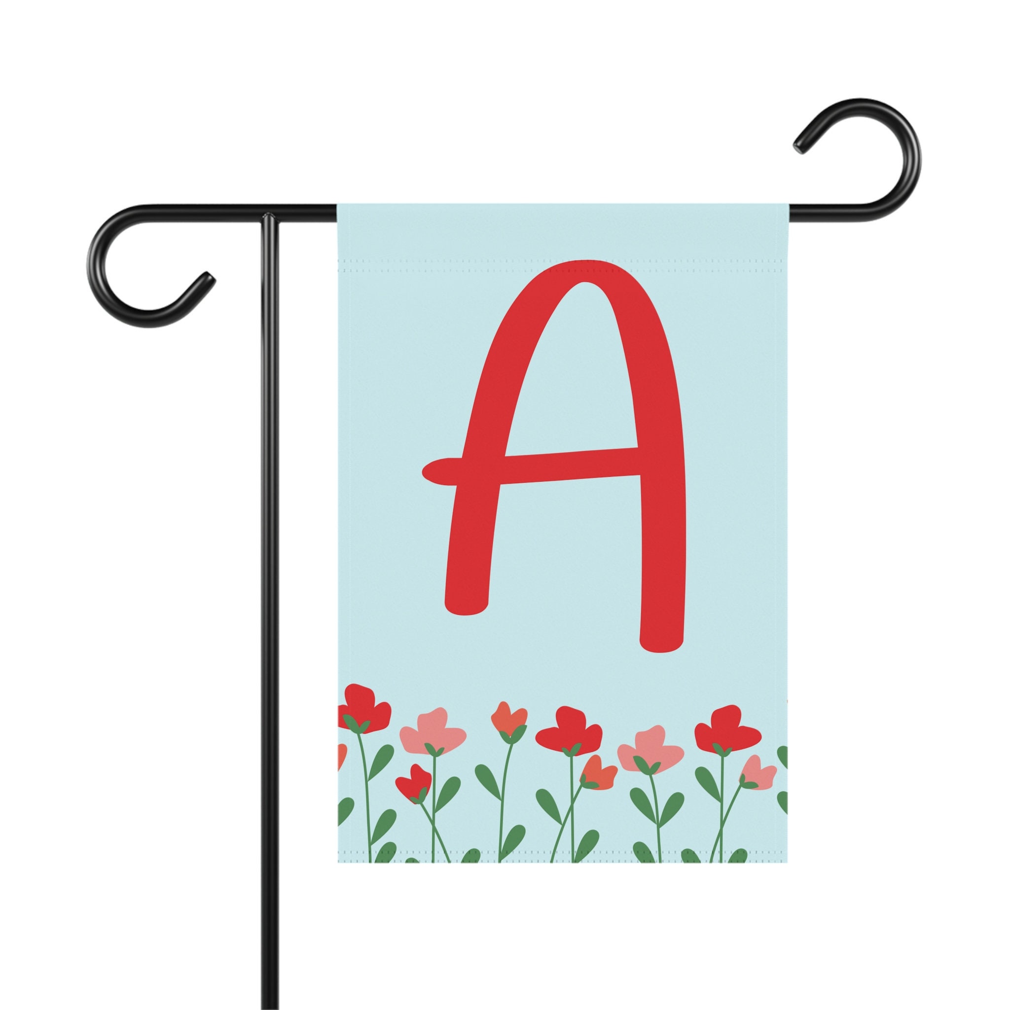 Spring Floral Letter Garden Flag | Monogram Garden Flag | Spring ...