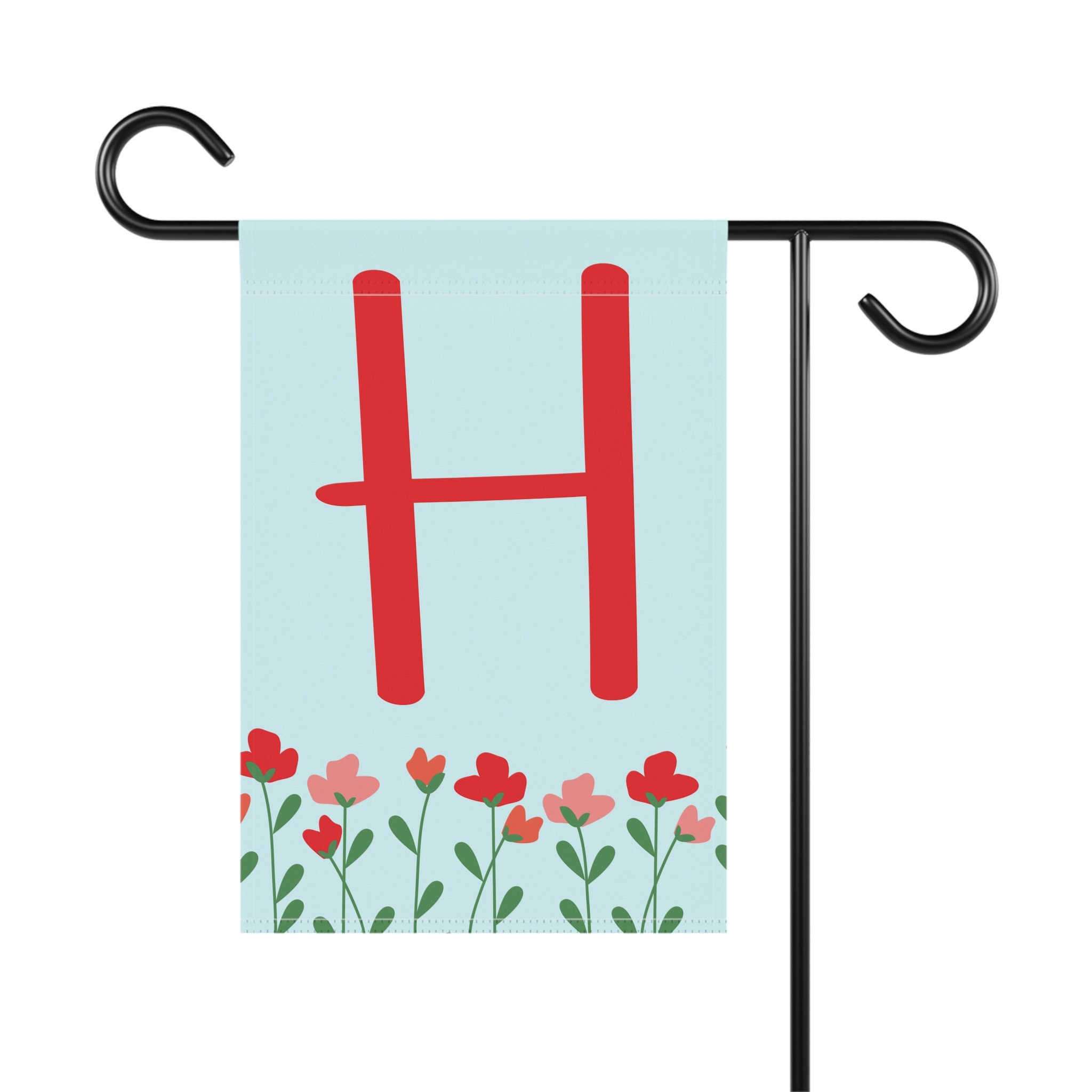Spring Floral Letter Garden Flag | Monogram Garden Flag | Spring ...
