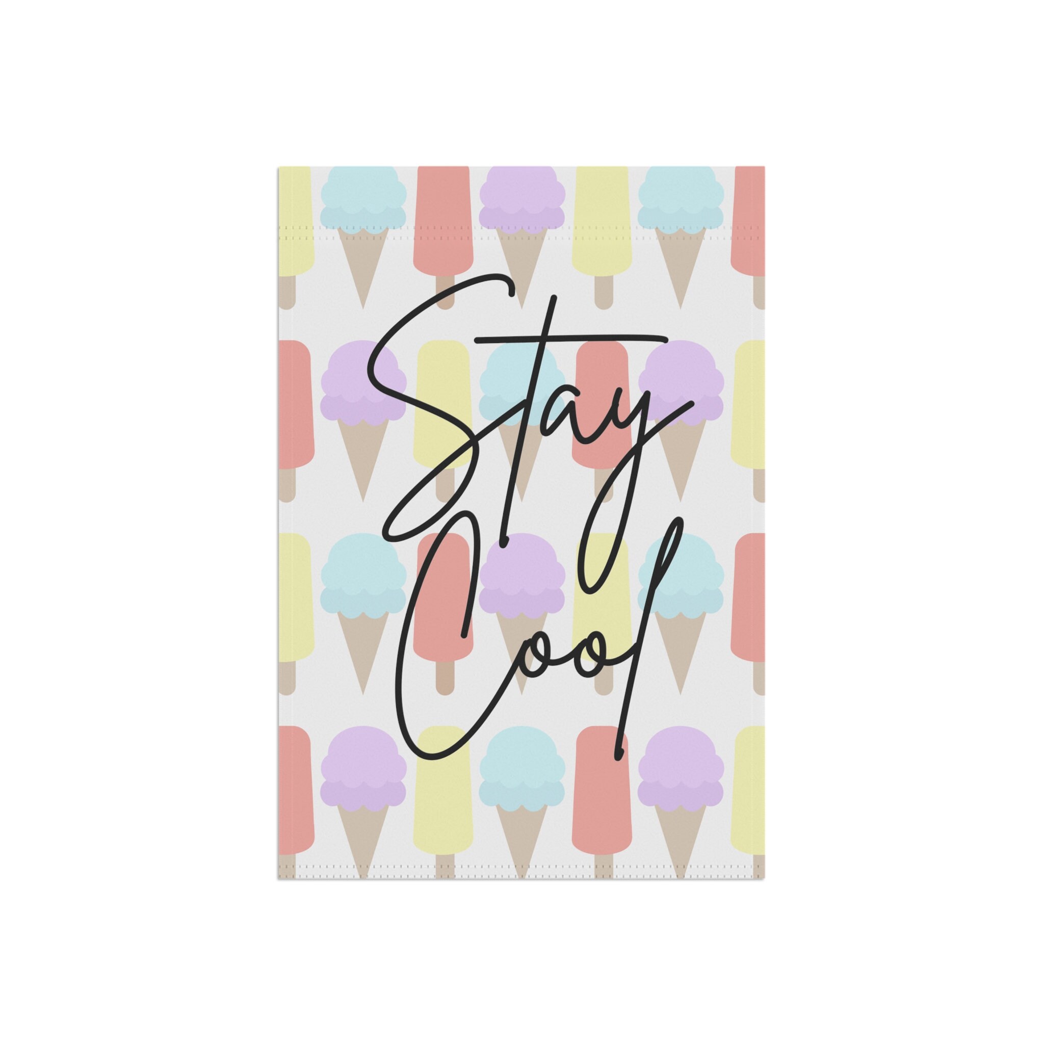 Stay Cool Garden Banner Summer Yard Decor Popsicle Garden Flag ...