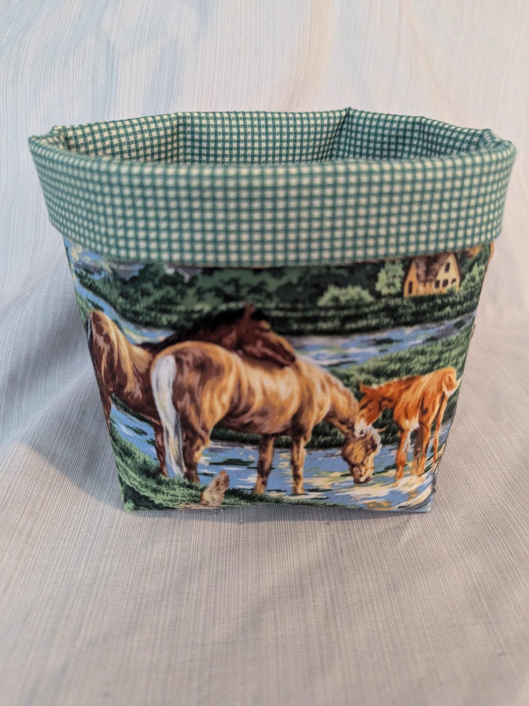 Western Theme Fabric Baskets - Etsy
