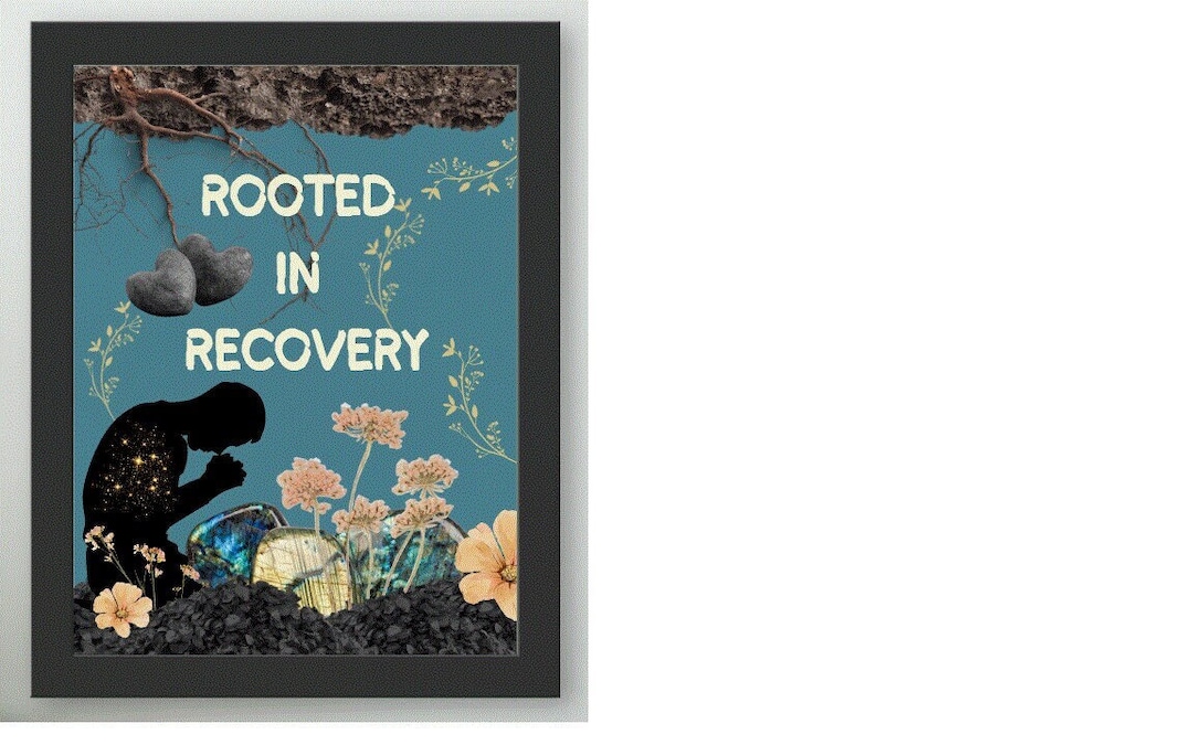 ROOTED IN RECOVERY Inspirational Wall Art - Etsy
