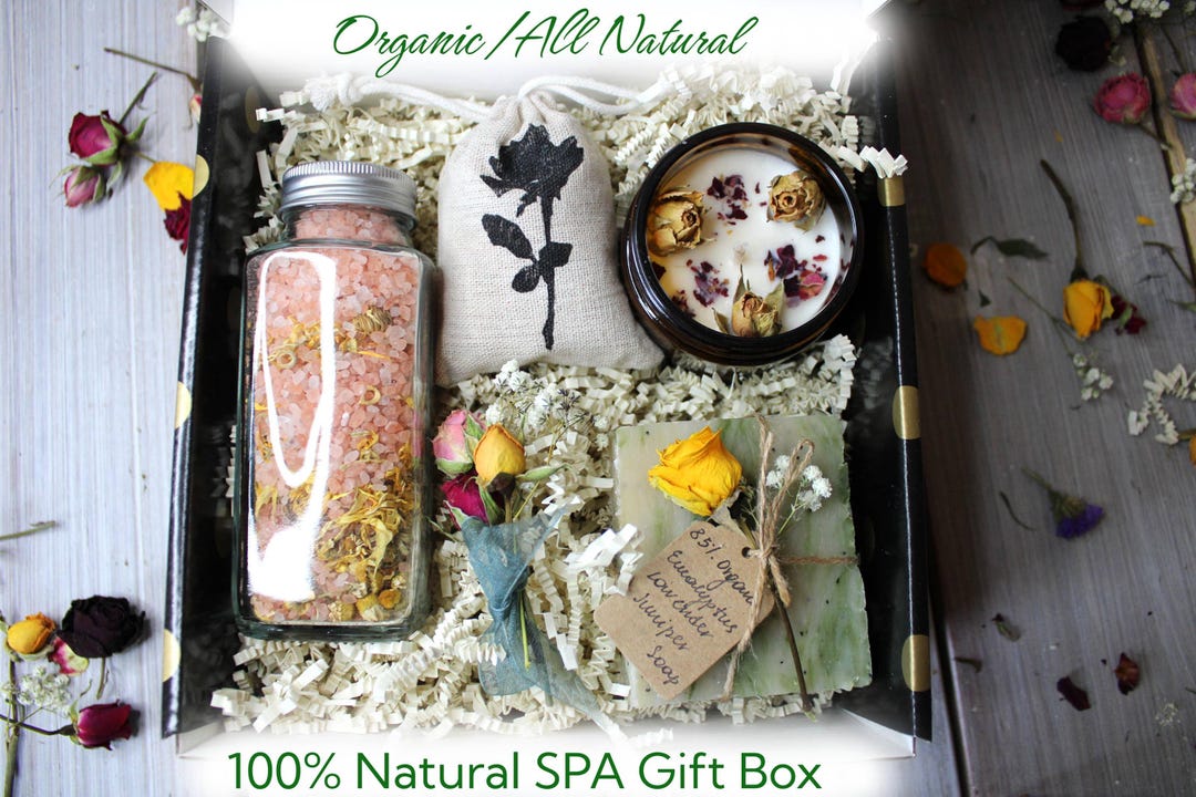 Organic SPA Gift Box for Women, All Natural Spa Kits and Gifts ...