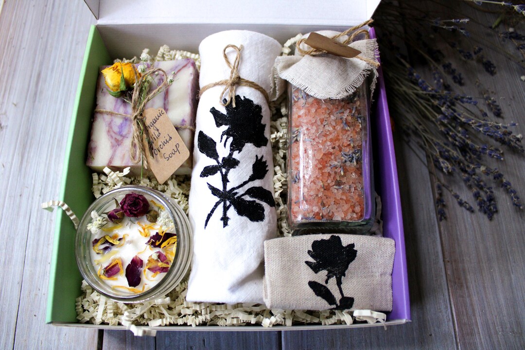 Natural SPA Gift Box for Her - Handmade Mothers Day Gift , All-natural ...