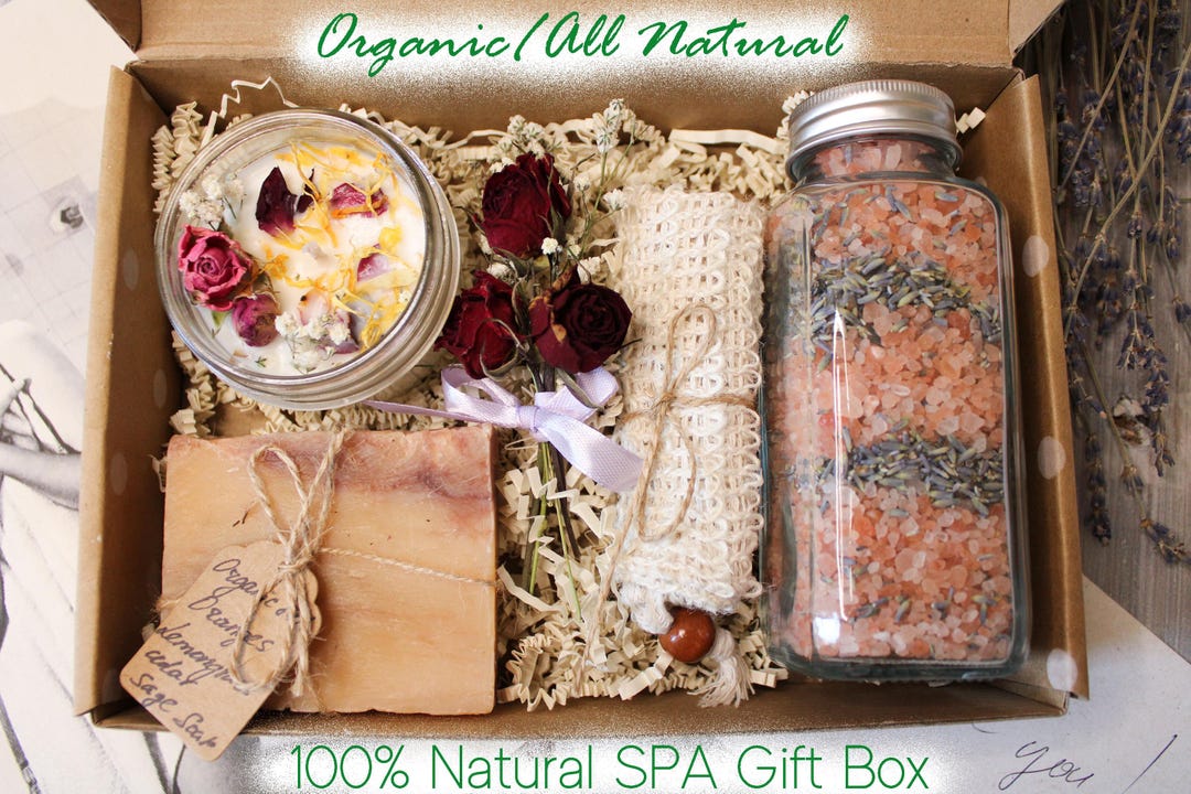 All Natural Gift Box for Women , Valentines Day Gift , Organic Soap ...