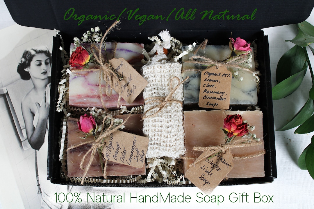 Organic Handmade Soap Gift Set , Artisan Handmade Soap Gift Box ...