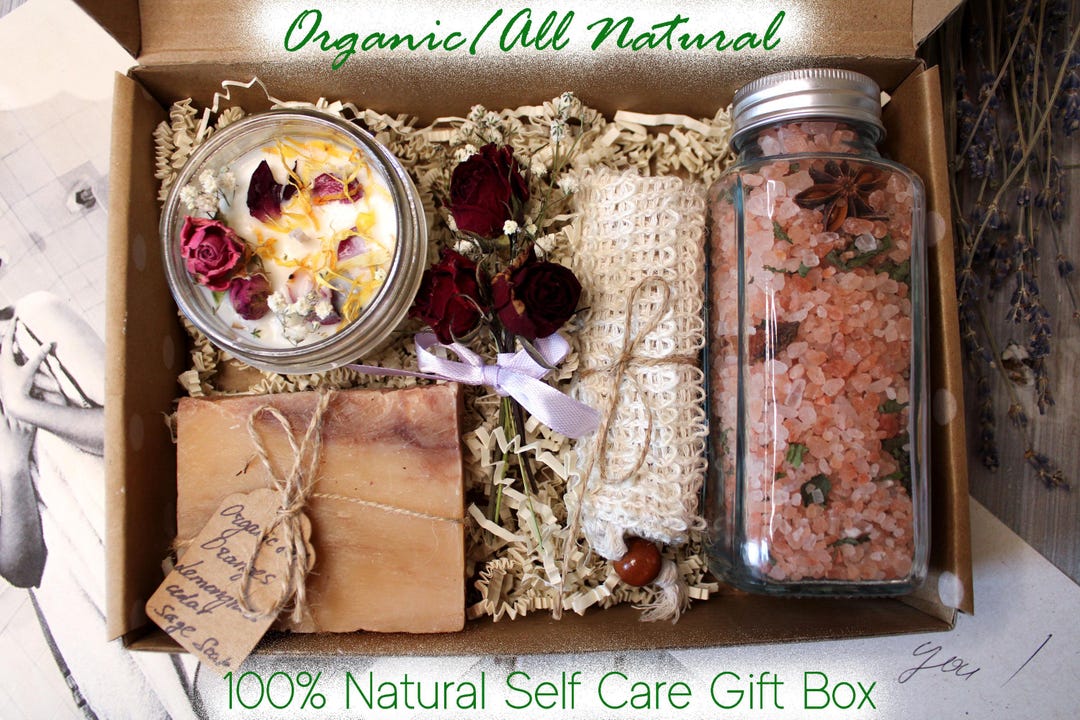 All Natural Gift Box Women , Valentines Day Gift , Organic SPA Gift ...