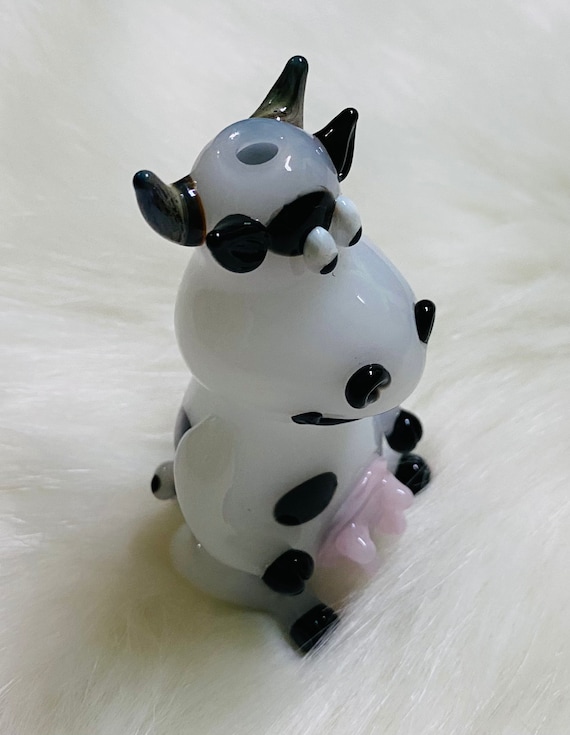 Horn Milk Cow Glass Hand Pipe High Quality Pipe Collectable | Etsy