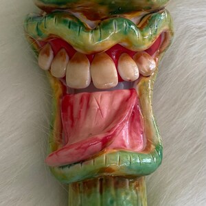 Green Monster Eye Glass Hand Pipe, Freaky Pipe, Eye Glow in the Dark ...