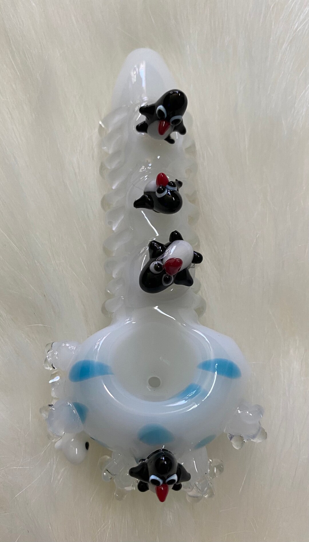 Little Penguins & Bear Glass Hand Pipe,high Quality Pipe, Collectable ...