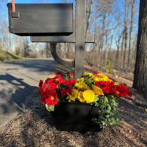 Snappot® Mailbox Planter Box - Resin Planter Extra Large Flower Pot ...
