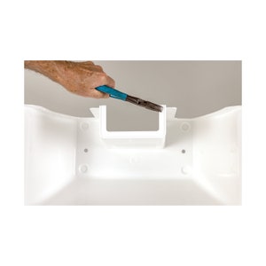 Brilliant White Snappot® Post Planter Kit-flower Pot for Mailbox Post ...