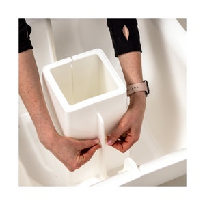 Brilliant White Snappot® Post Planter Kit-flower Pot for Mailbox Post ...