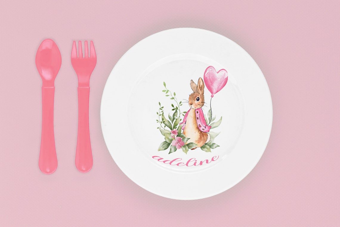 Pink Flopsy Bunny Flowers Sublimation Graphic Peter Rabbit - Etsy