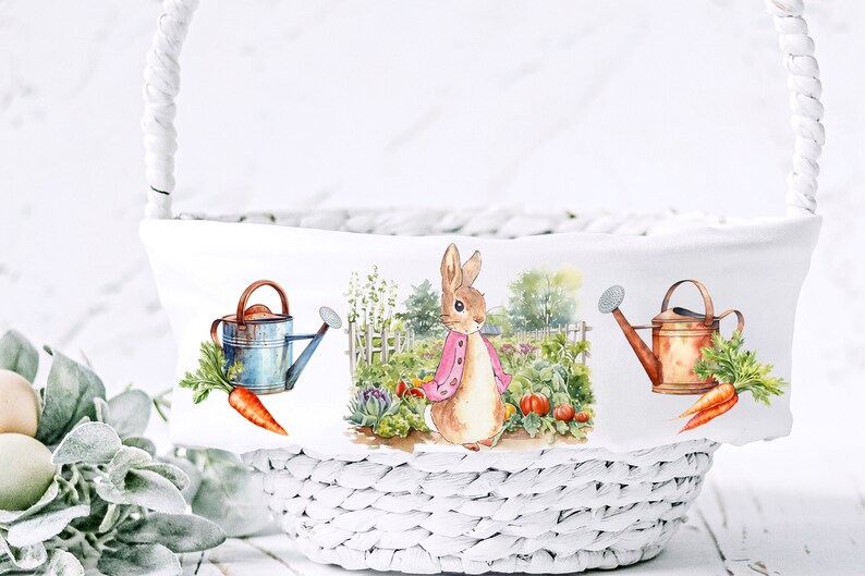 Pink Flopsy Bunny Clipart Bundle: Watercolor Peter Rabbit and - Etsy UK