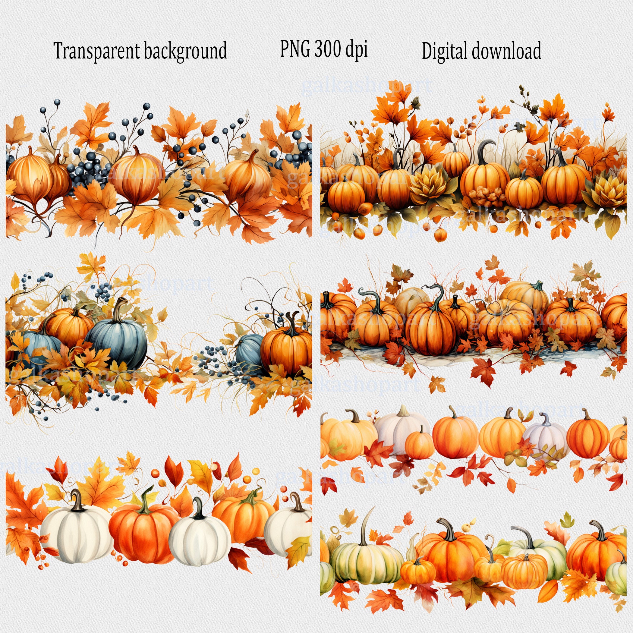 Pumpkin Border Clipart