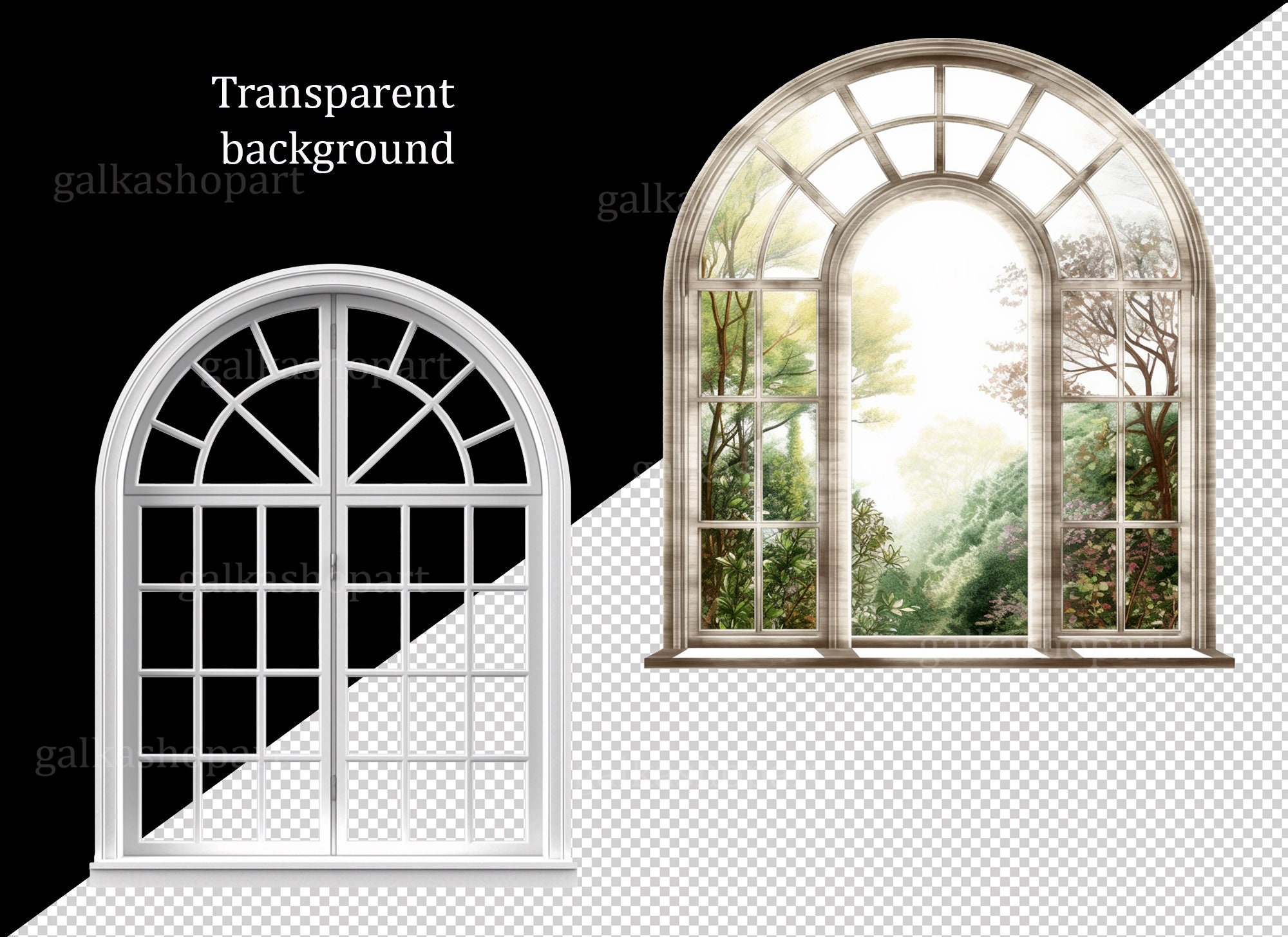 Victorian Architecture Windows Separate Images Digital Image - Etsy