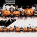 Watercolor Halloween Seamless Border Clipart: Autumn Frame PNG; Fall ...